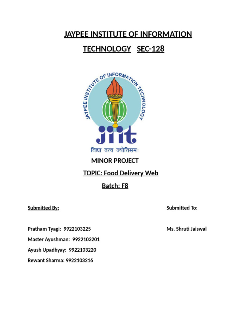 Synop Minor Pdf Software Computing