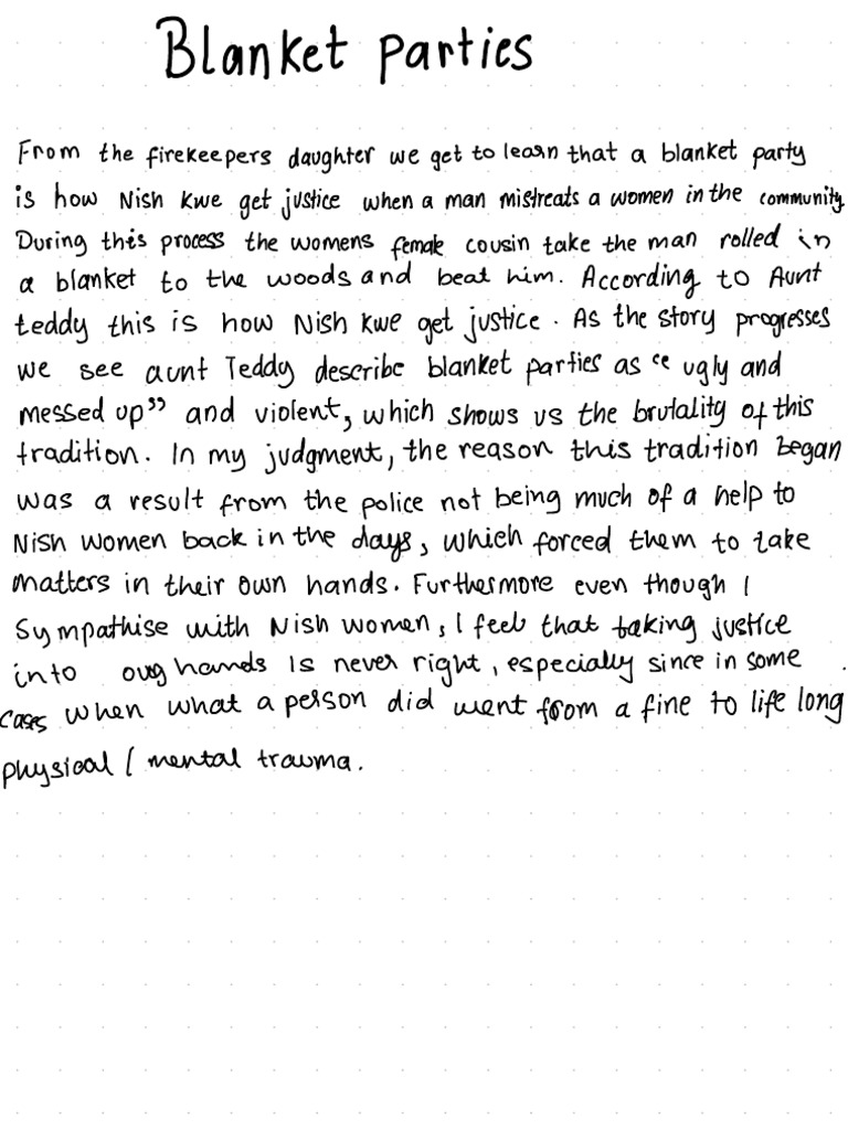 Firekeepers Daughter CH: 7-13 | PDF