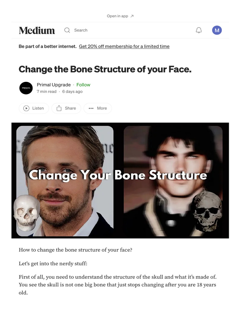 Change Your Facial Bone Structure | PDF | Vagus Nerve | Fight Or Flight ...