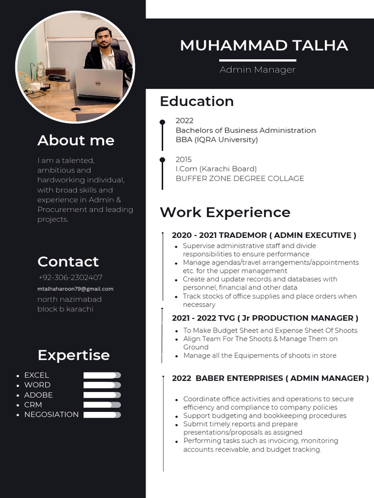 Admin & Procurement Professional Resume | PDF | Finance & Money Management | Computers