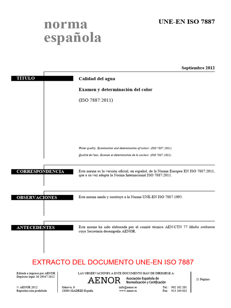(Ex) Une-En Iso 7887 2012 | PDF | Color | Óptica