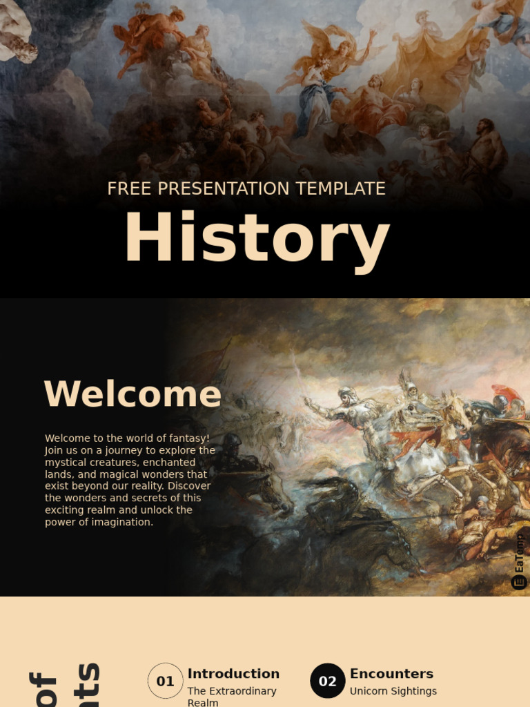 History PPT Template by EaTemp | PDF | Elves | Dragon