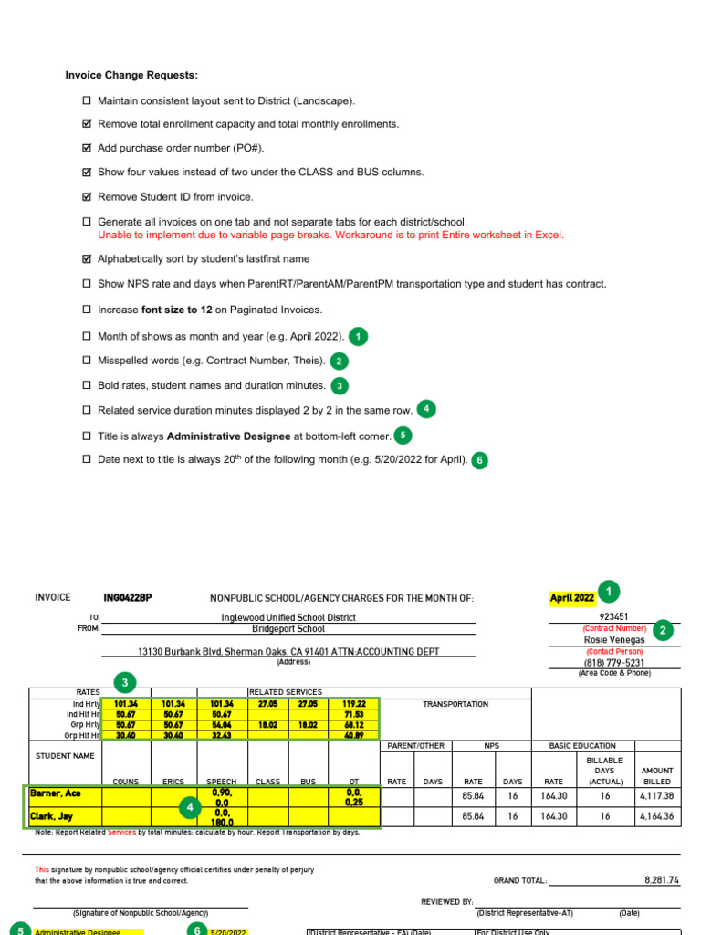 Power BI Invoice Change Requests - 053122 | PDF | Computing | Computer ...