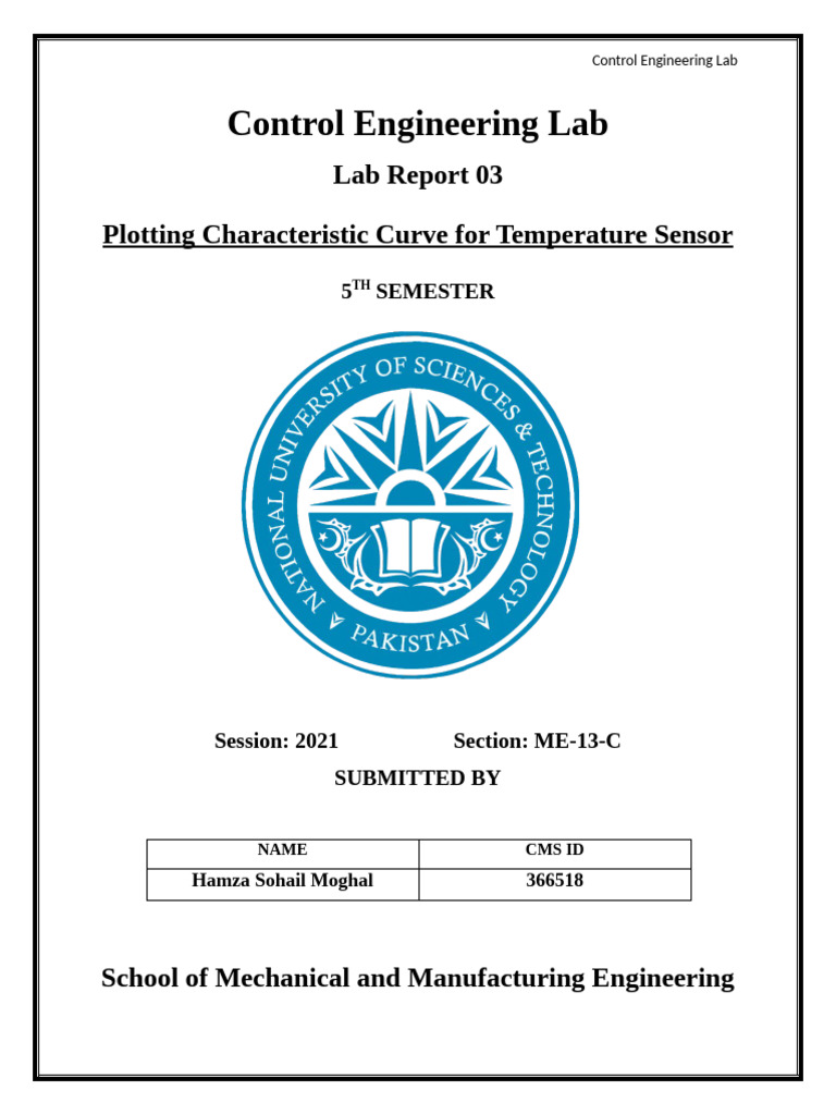 Plotting Characteristic Curve For Temperature Sensor | PDF | Electrical ...