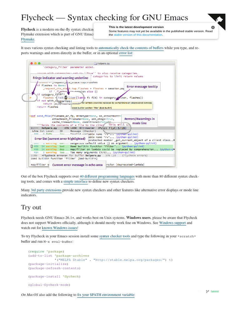Flycheck | PDF | Creative Commons License | Computer Science