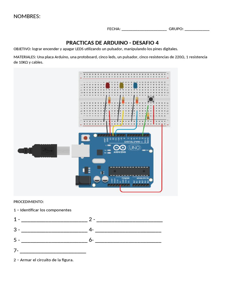Practicas de Arduino 4 | PDF