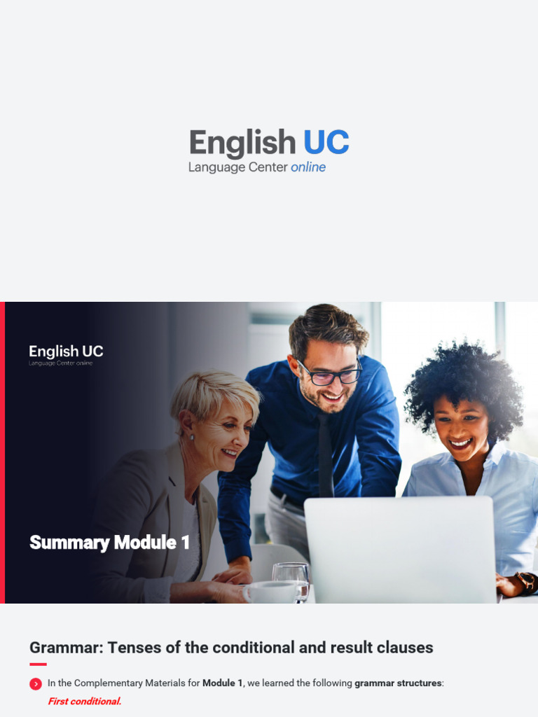 MOOC - ESP - M1 Module 1 Summary | PDF | Verb | Linguistics