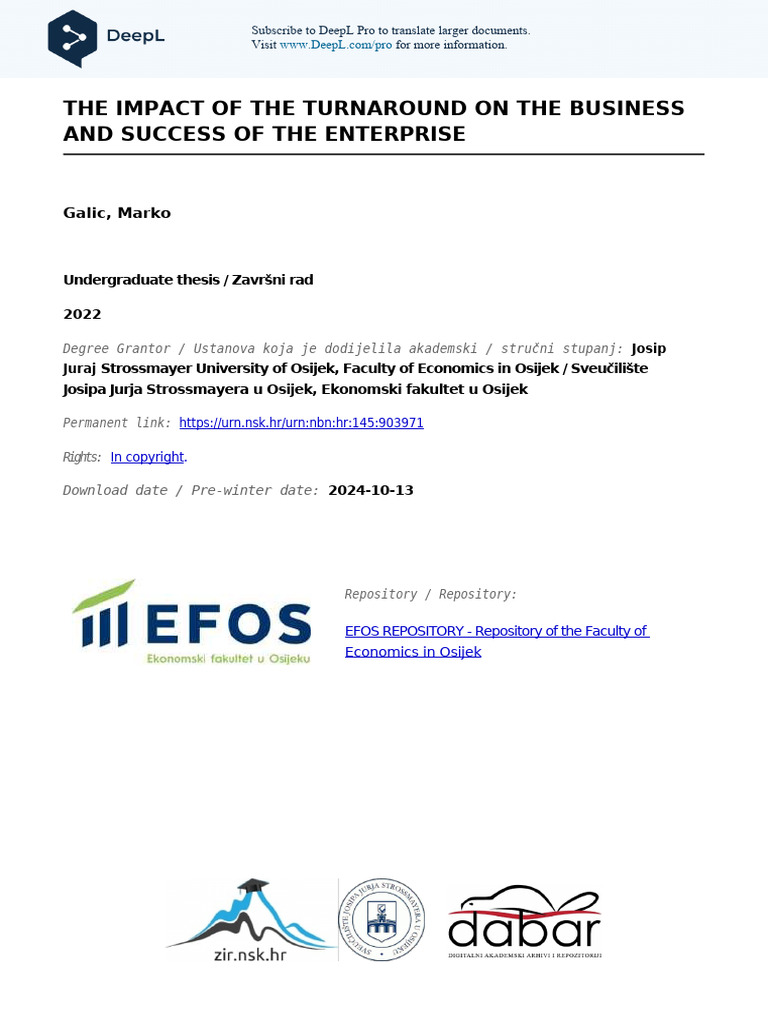 Galic Marko En | PDF | Business