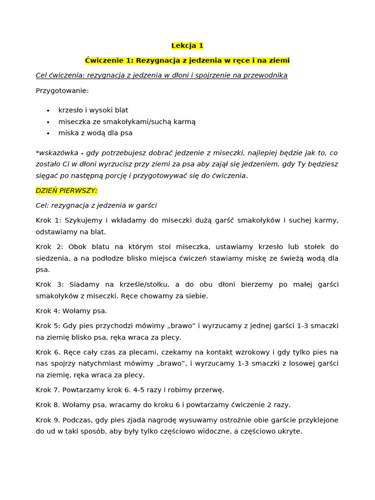 Lekcja 1 | PDF