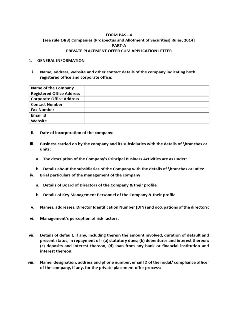 Form PAS-4_ | PDF | Preferred Stock | Private Sector