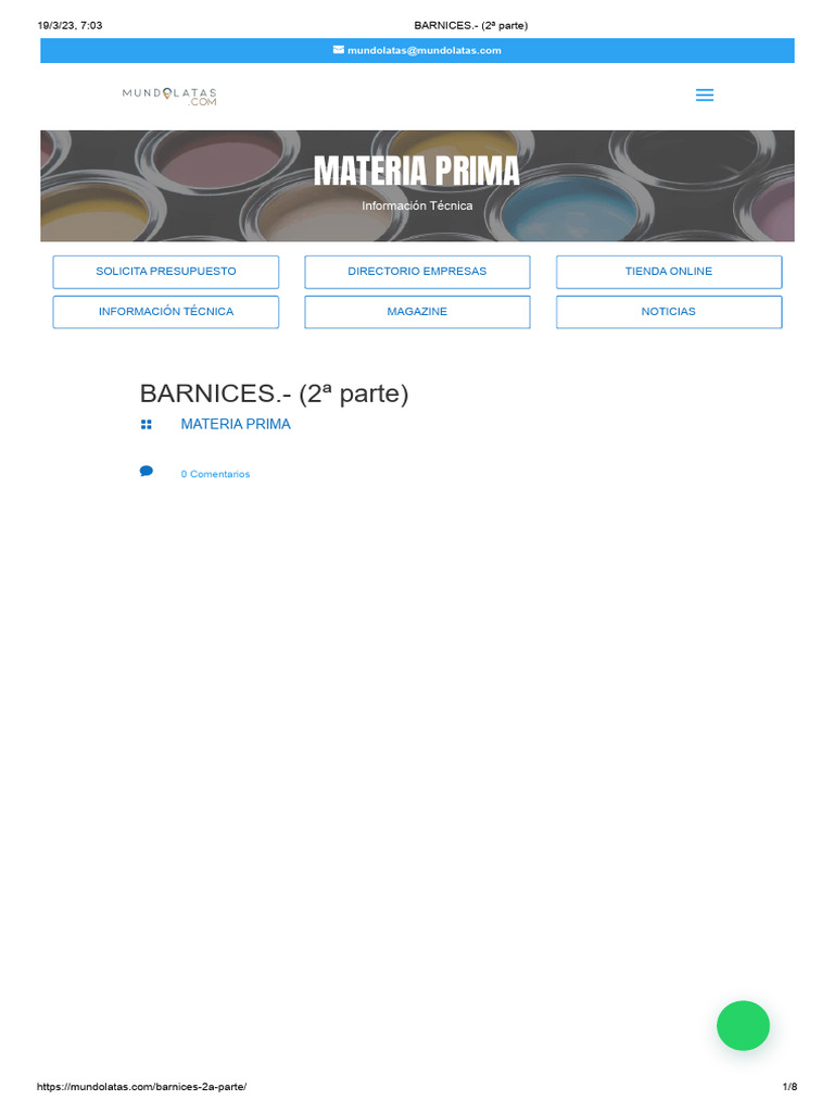 Barnices para Latas 2da Parte | PDF | Barniz | Soldadura