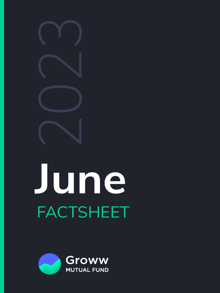 Monthly Factsheet-June 2023 | PDF | Investment Fund | Mutual Funds
