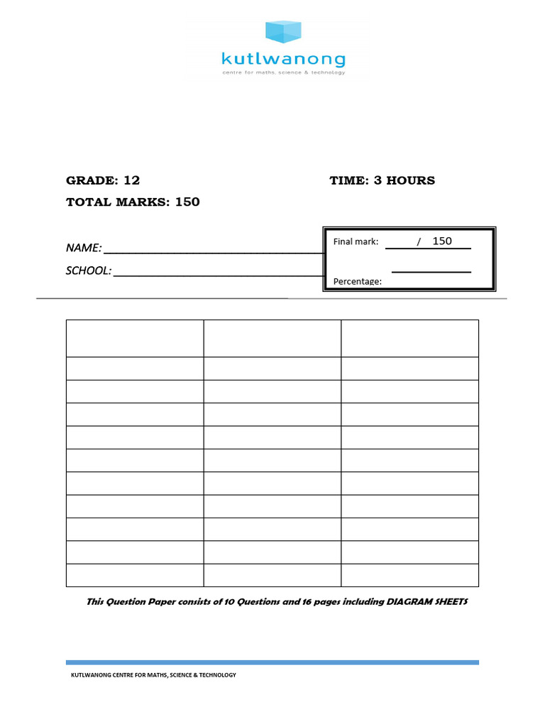 Grade 12 Maths Midyear Exam Paper 2 | PDF | Circle | Mathematics