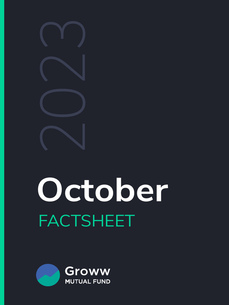 Monthly Factsheet- October 2023 | PDF | Investment Fund | Mutual Funds