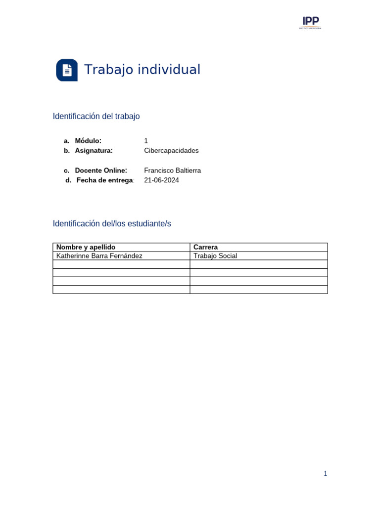 Katherinne Barra CiberCapacidades API1 | PDF | Facebook | ciberespacio
