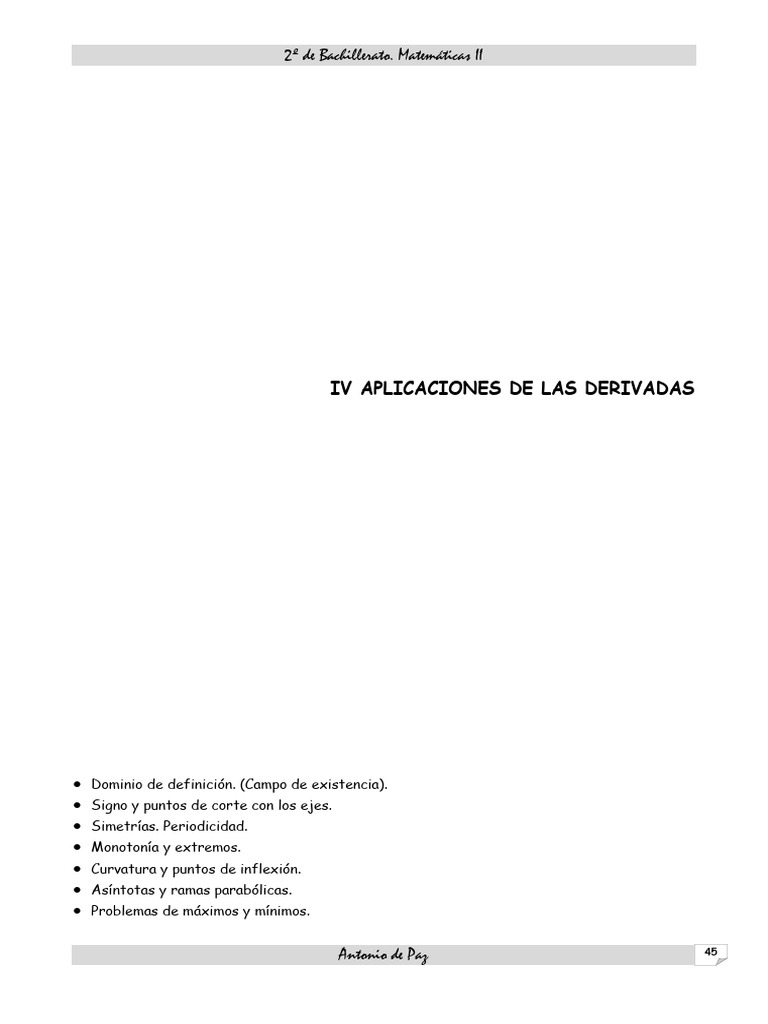 T04 Aplicaciones | PDF | Asíntota | Derivado