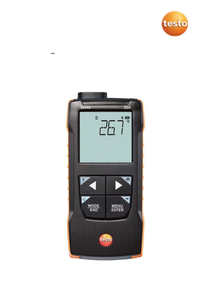 Testo 925 Instruction Manual | PDF | Menu (Computing) | Mobile App