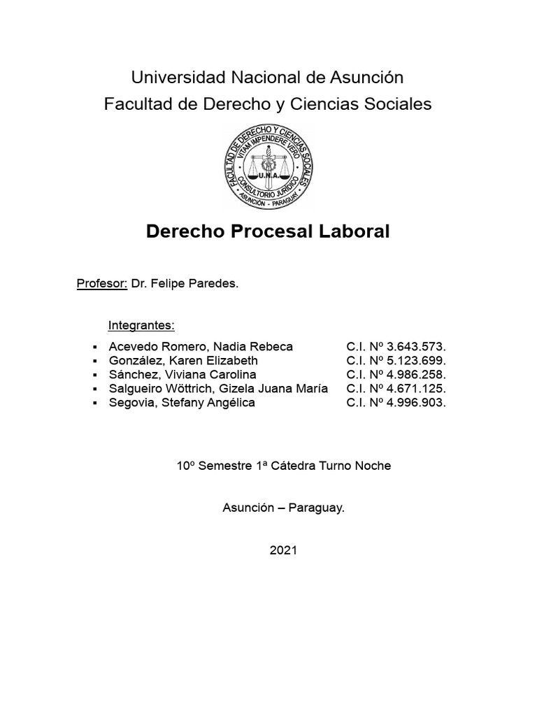 TP Procesal Laboral | PDF | Salario | Justicia