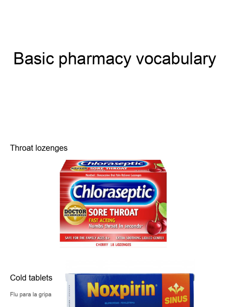 Essential Pharmacy Vocabulary List | PDF | Wellness