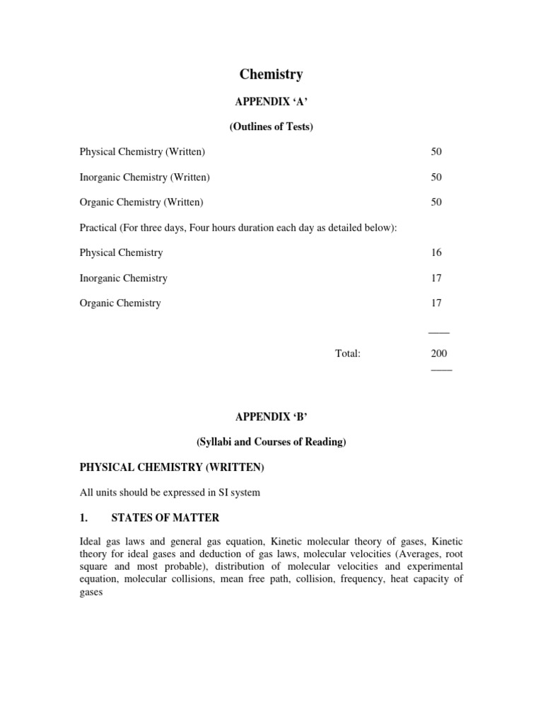 BA Courseoutline-Chemistry | PDF | Chemical Bond | Amine