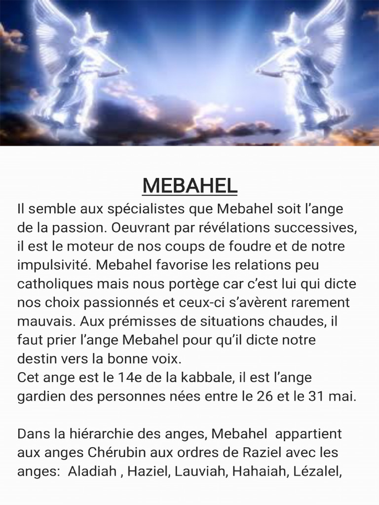 ANGE GARDIEN MEBAHEL | PDF