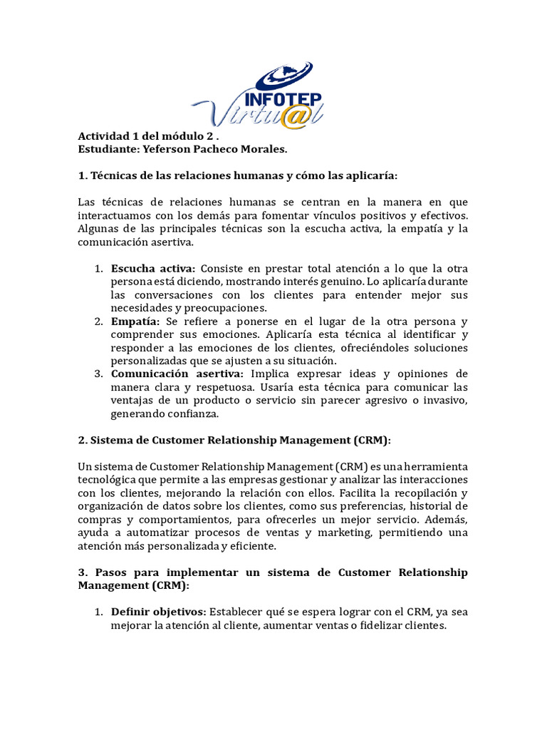Yeferson-Actividad 1 Módulo 1 | PDF | Tecnologías de la información ...