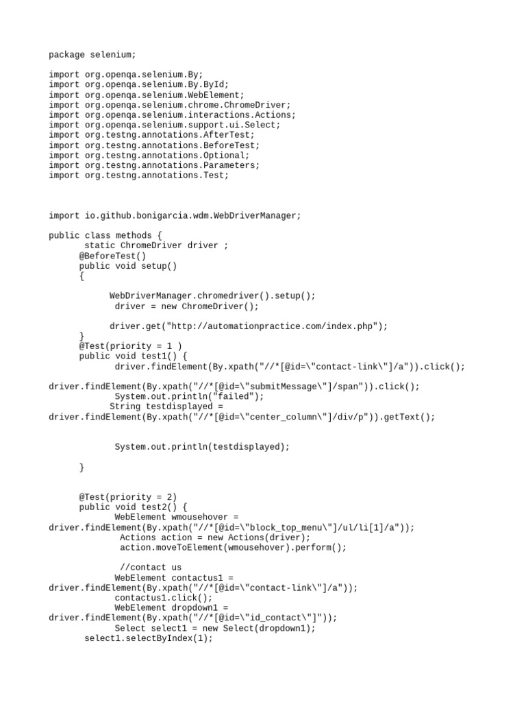 Methods | PDF | Computing | Computer Programming