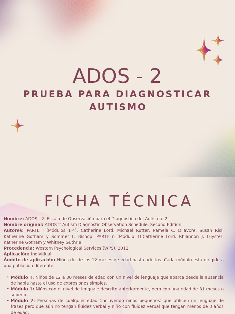 Ados - 2 - 20241025 - 075226 - 0000 | PDF | Trastornos del neurodesarrollo