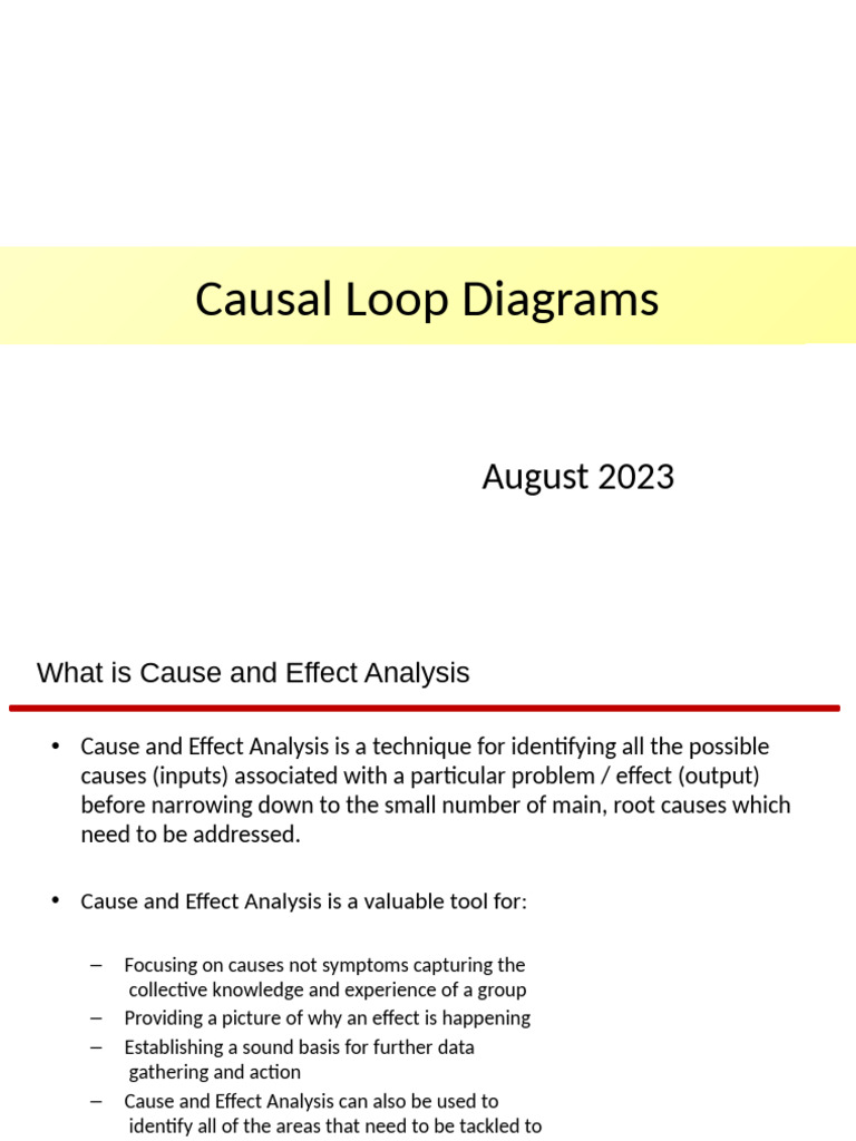 Causal Loop Diagrams | PDF | Causality | Brainstorming