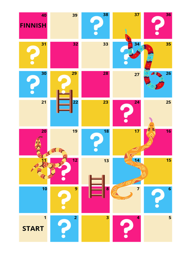 Tablero Snakes and Ladders | PDF