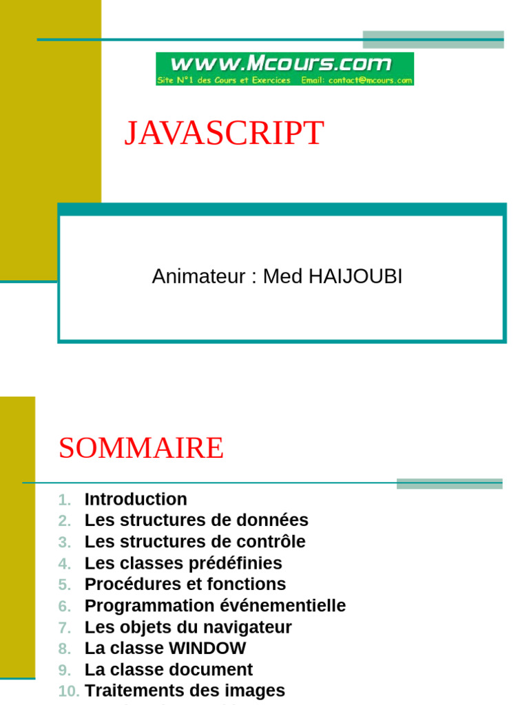 PDF Javascript Gratuit | PDF | JavaScript | Html