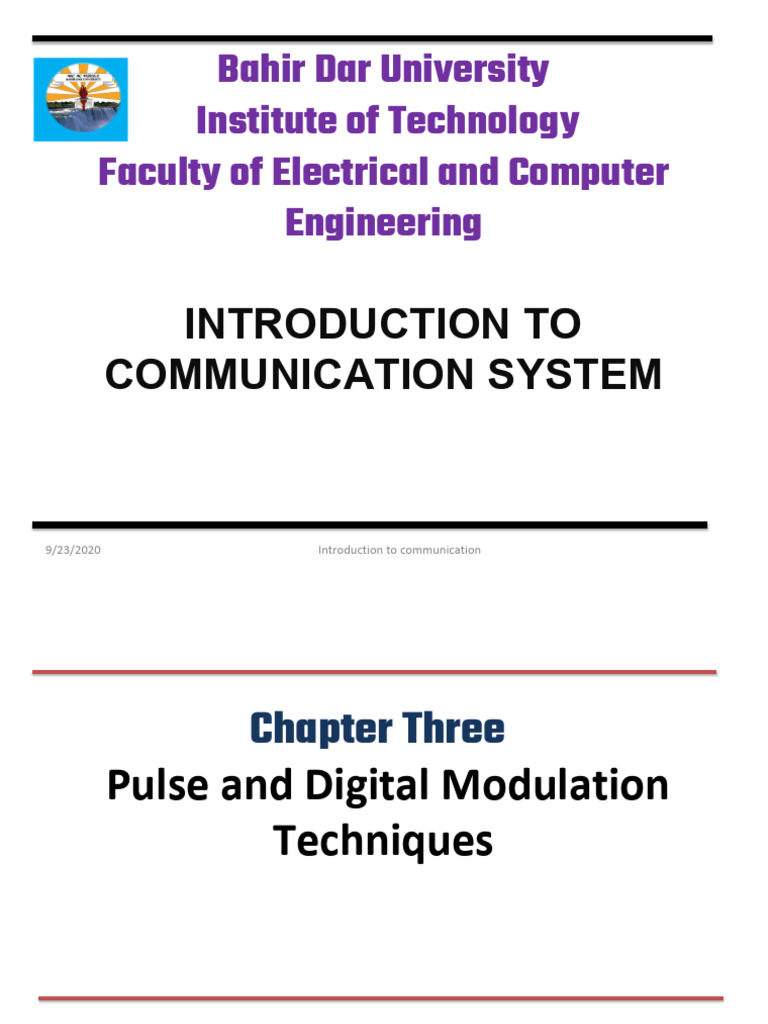 Chapter 3 (2) | PDF | Sampling (Signal Processing) | Modulation