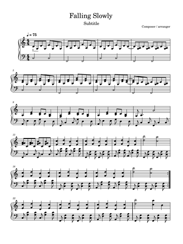 Falling Slowly | PDF