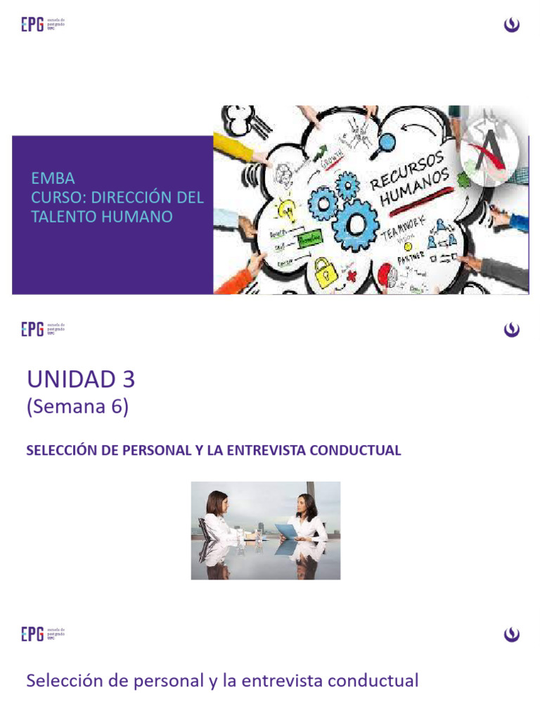 Presentación en Diapositivas_Unidad 3_Semana 6_Selección de Personal y ...
