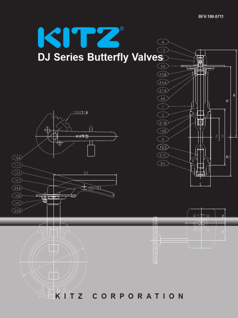 KITZ BFV-100-0711 Final 110729 Mariposas | PDF | Valve | Steel