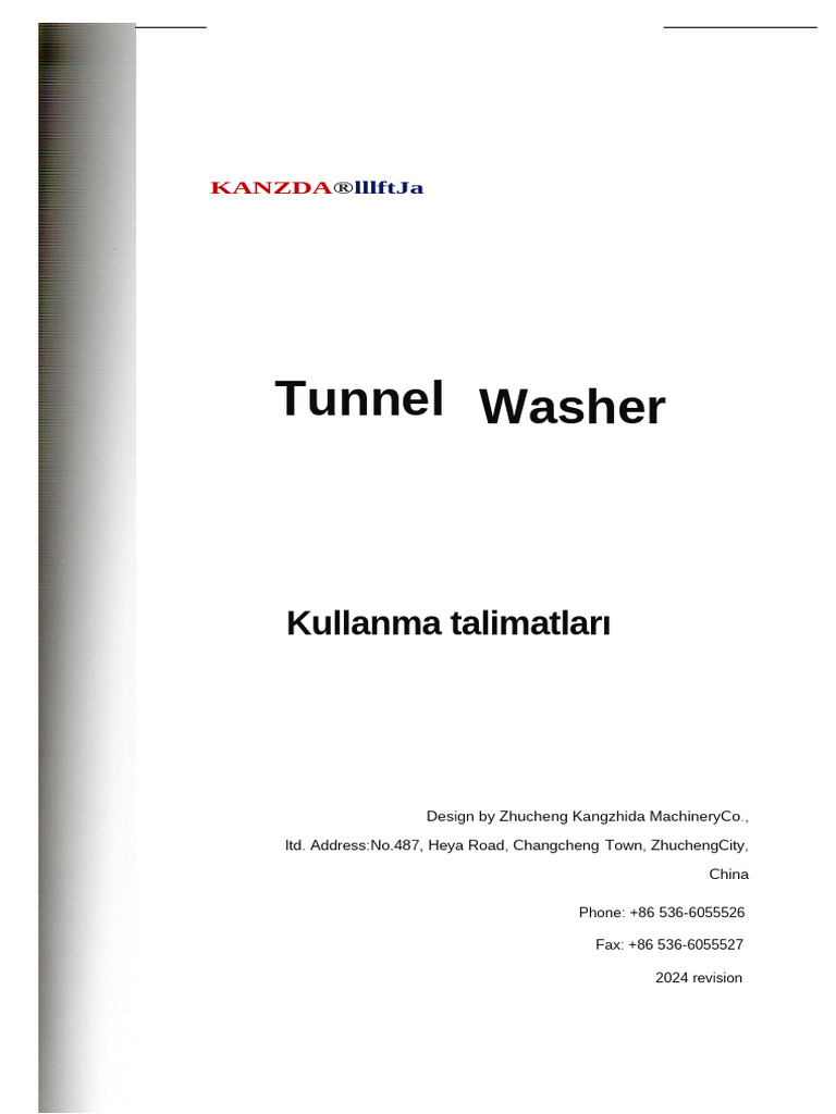 Yikama Maki̇nesi̇ Kullanma Kilavuzu | PDF