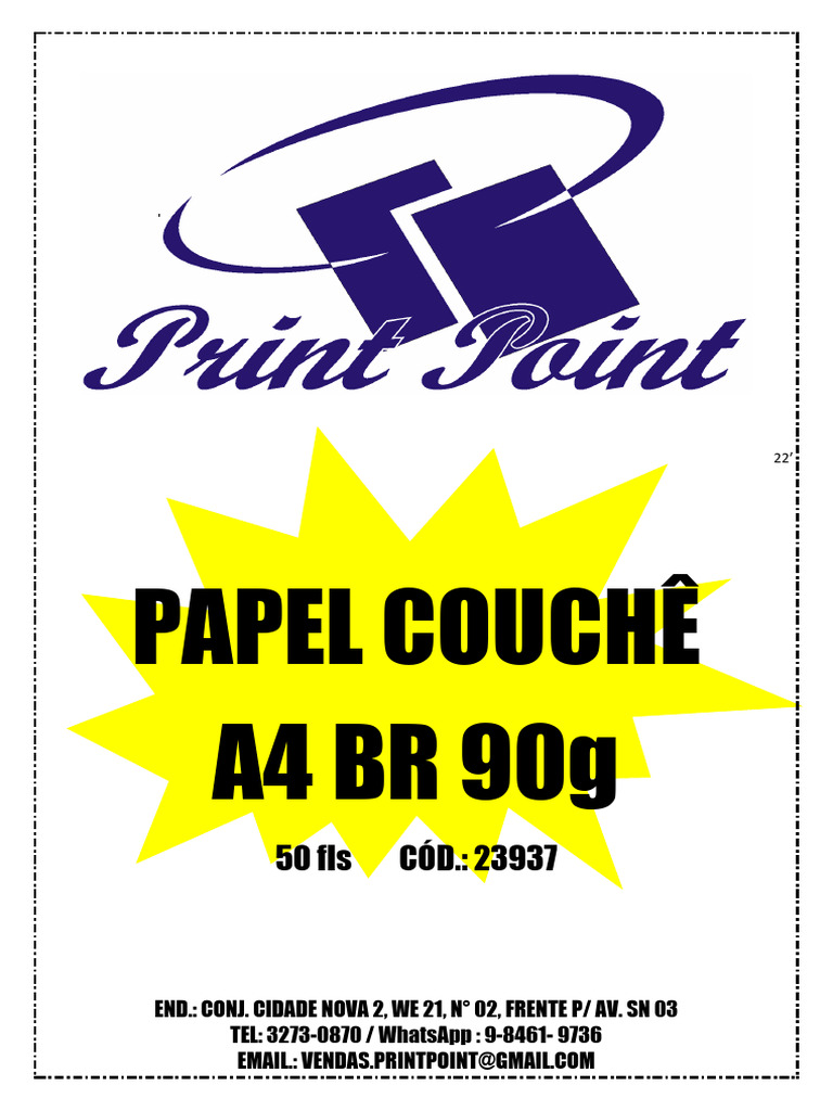 PAPEL Couchê Printpoint | PDF