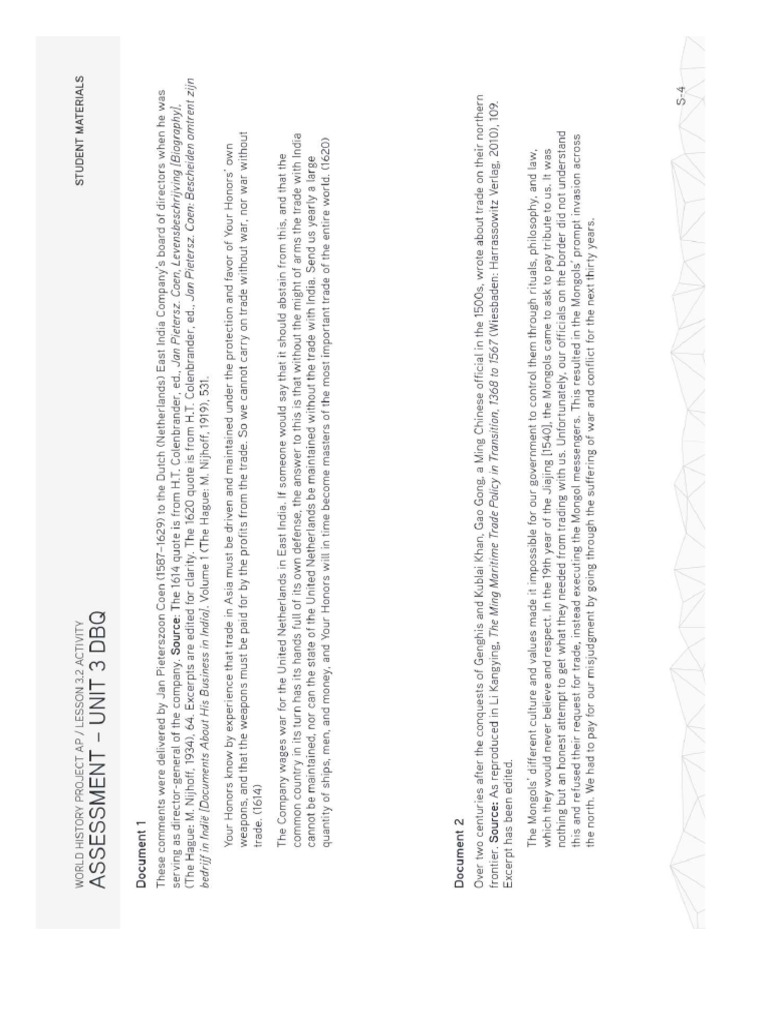 Unit 3 DBQ Practice | PDF