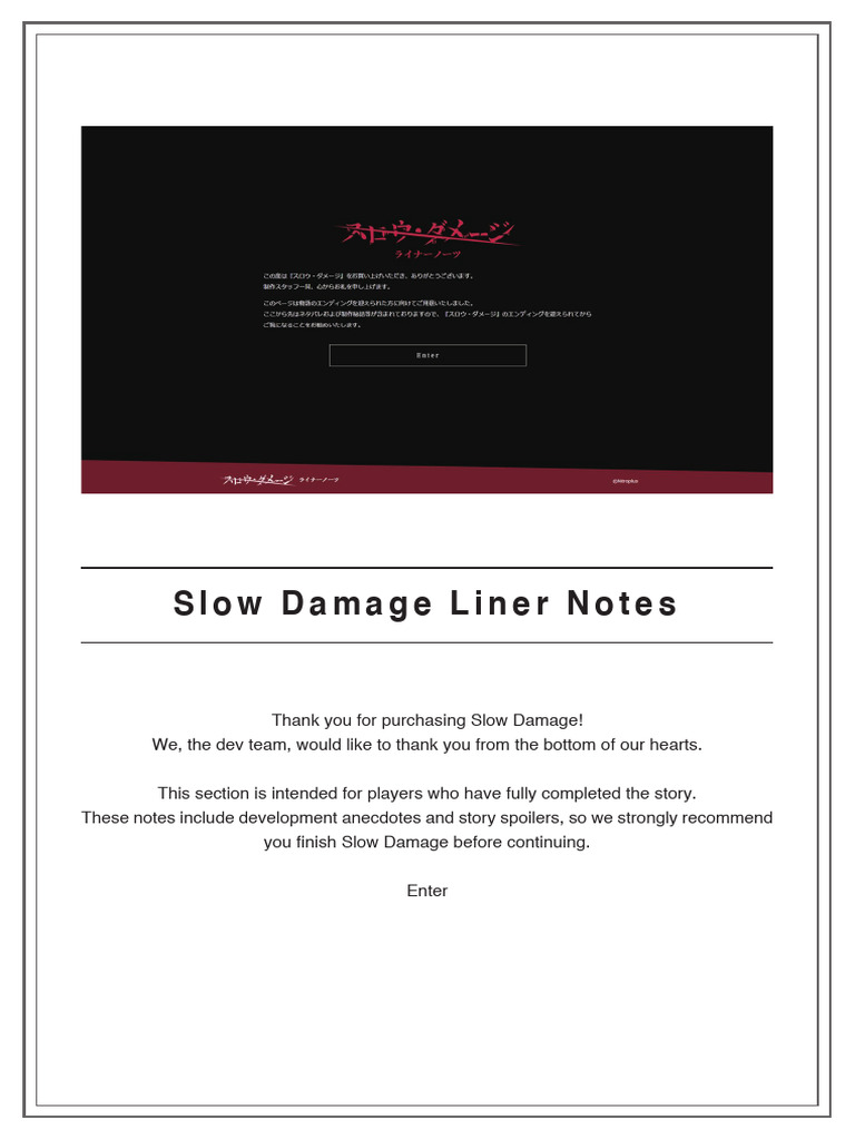 Slow Damage Game Development Insights | PDF | Games & Activities