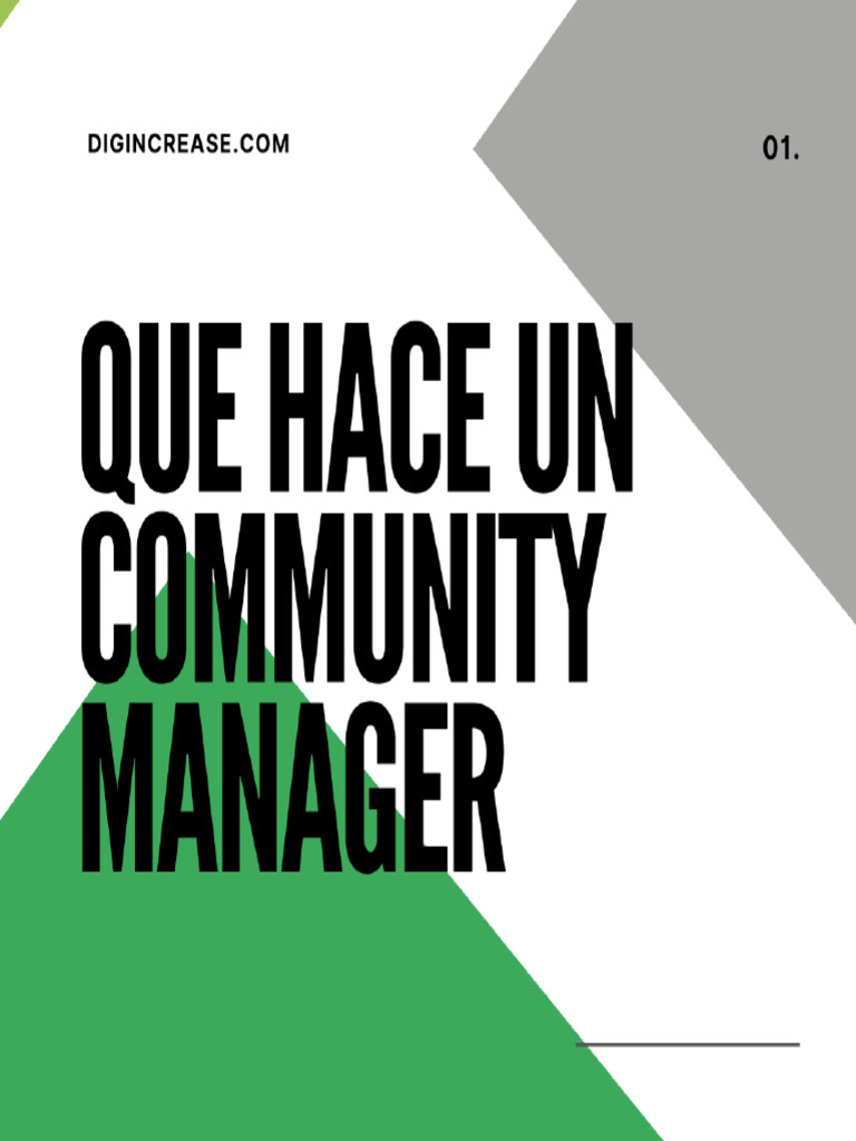 Qué Hace Un Community Manager Pdf