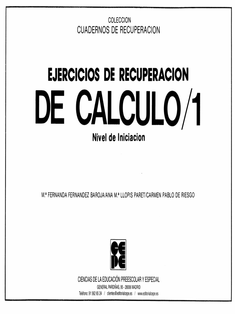 Ejercicios de Recuperacion de Calculo 1 | PDF