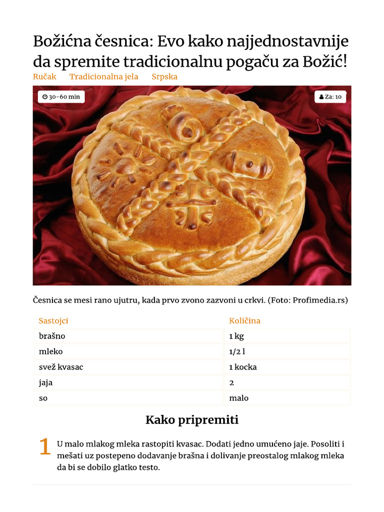 Božićna Česnica | PDF