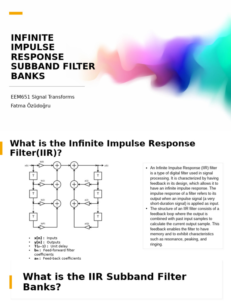 IIR Subband Filter Banks Guide | PDF | Filter (Signal Processing ...