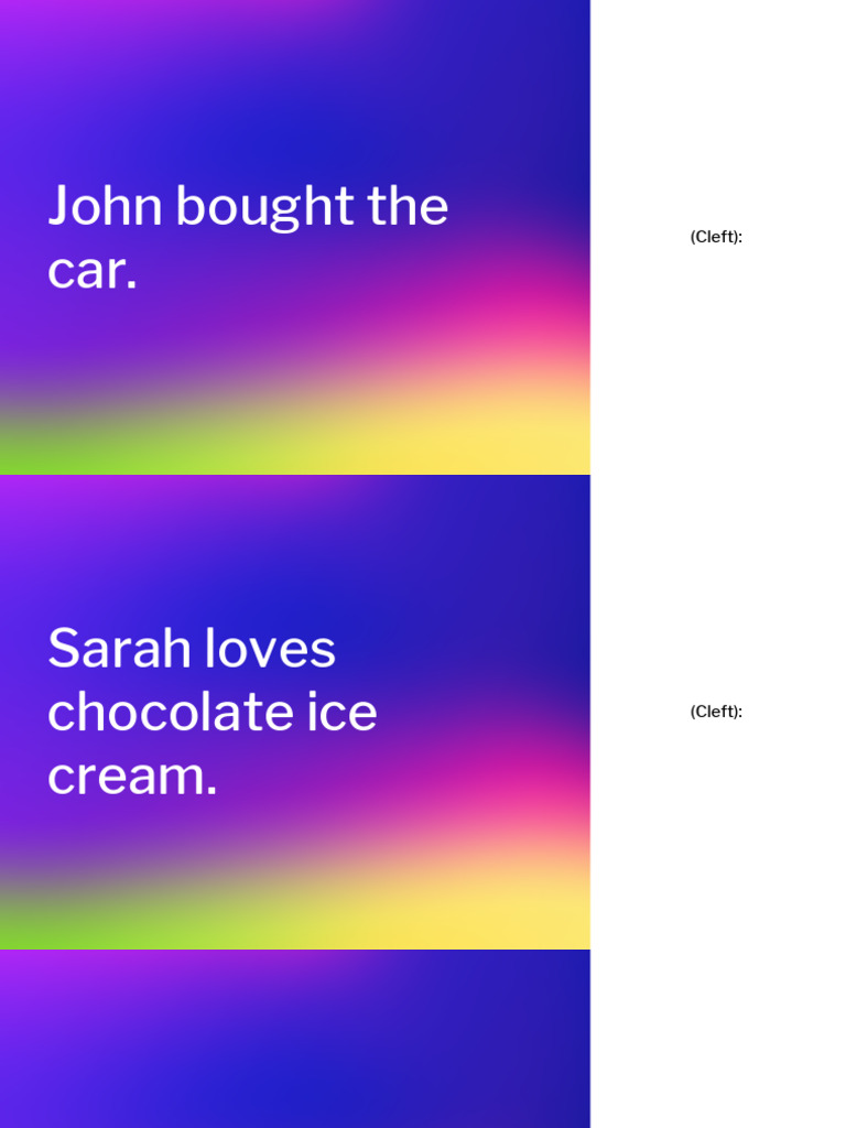 Cleft - Exercise | PDF