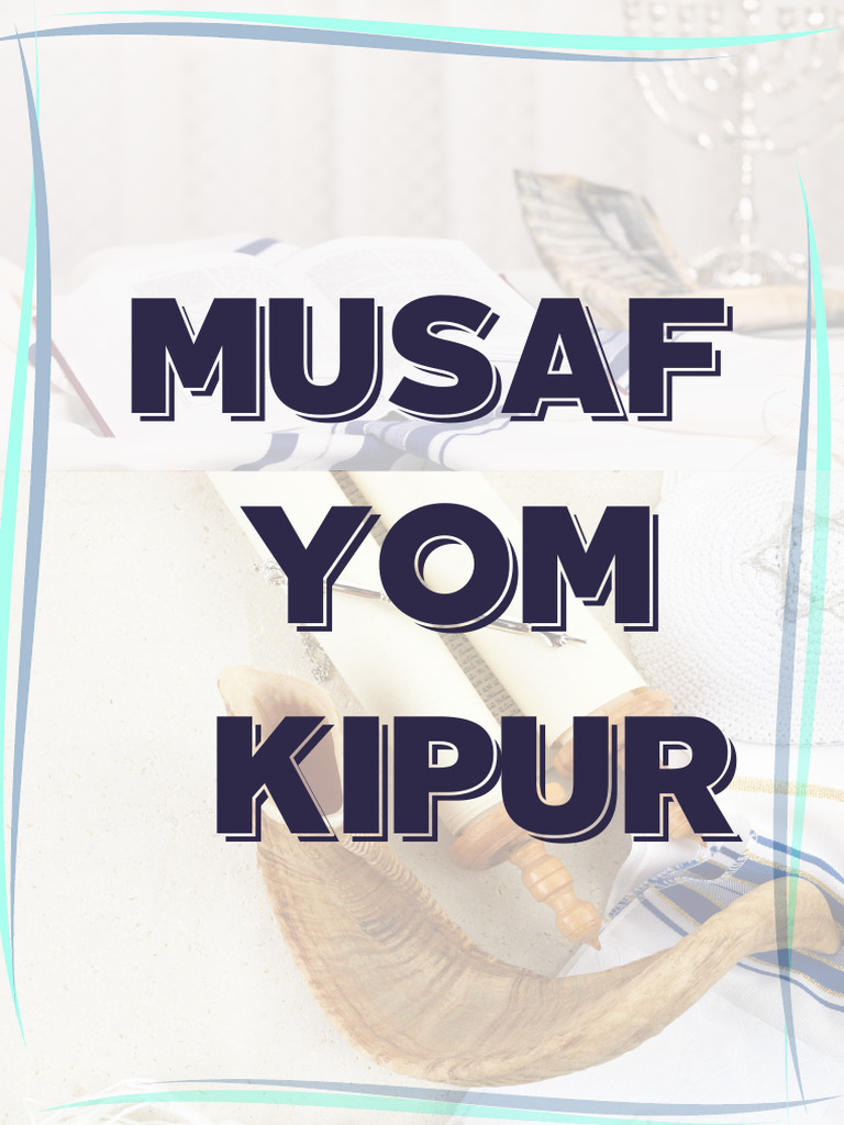 Musaf Yom Kipur | PDF | Oración | Dios