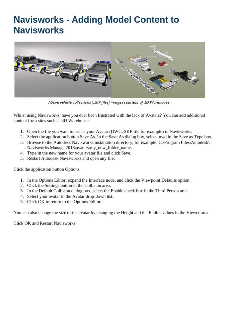 Navisworks - Adding Model Content To Navisworks | PDF | Computers
