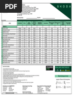 Škoda Slavia Service Cost Estimate | PDF