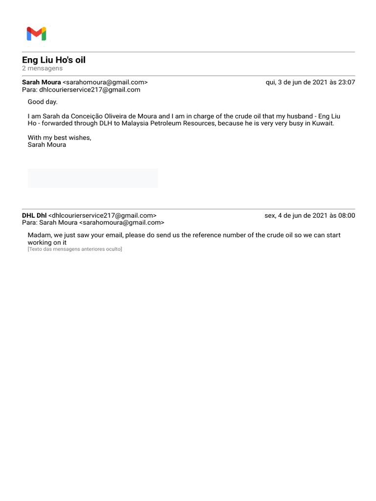 Gmail - Eng Liu Ho's oil | PDF