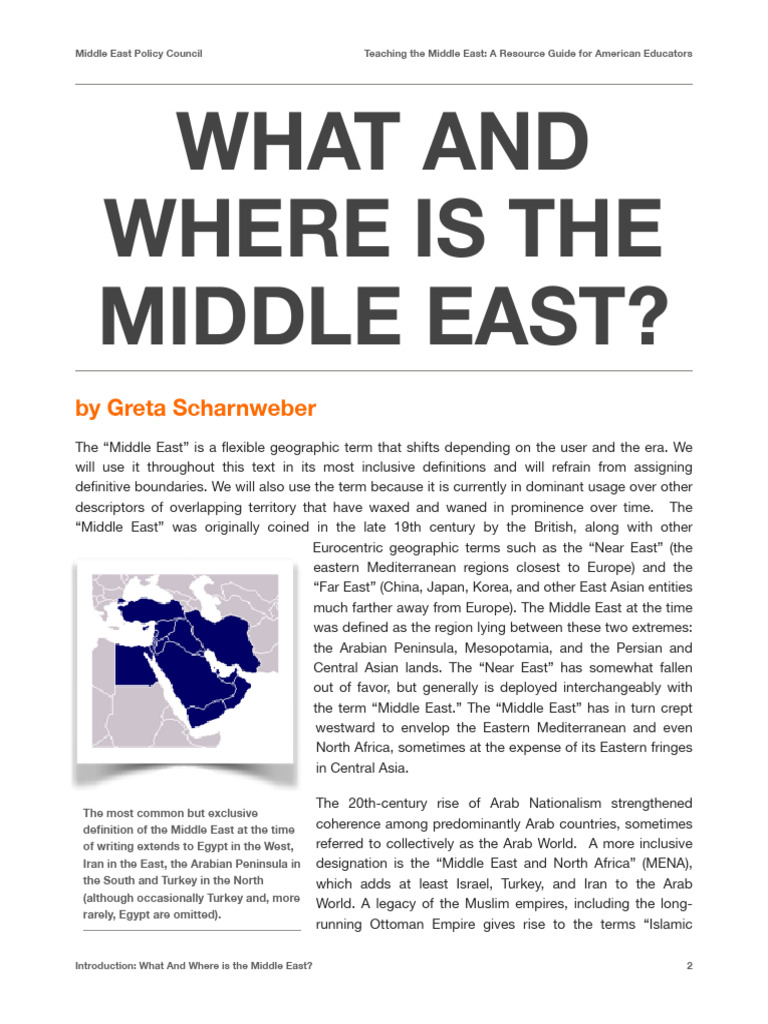 Understanding the Middle East Today | PDF | Middle East | Near East