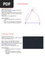 Construction of Angles Using Protractor and Compass (Examples) | PDF ...